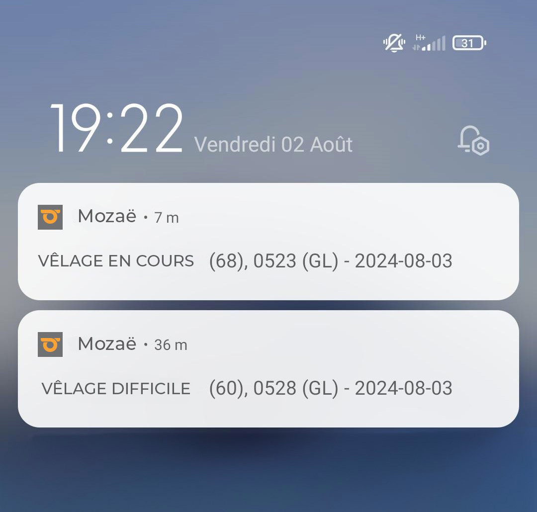 Détection des vêlages • Mozae